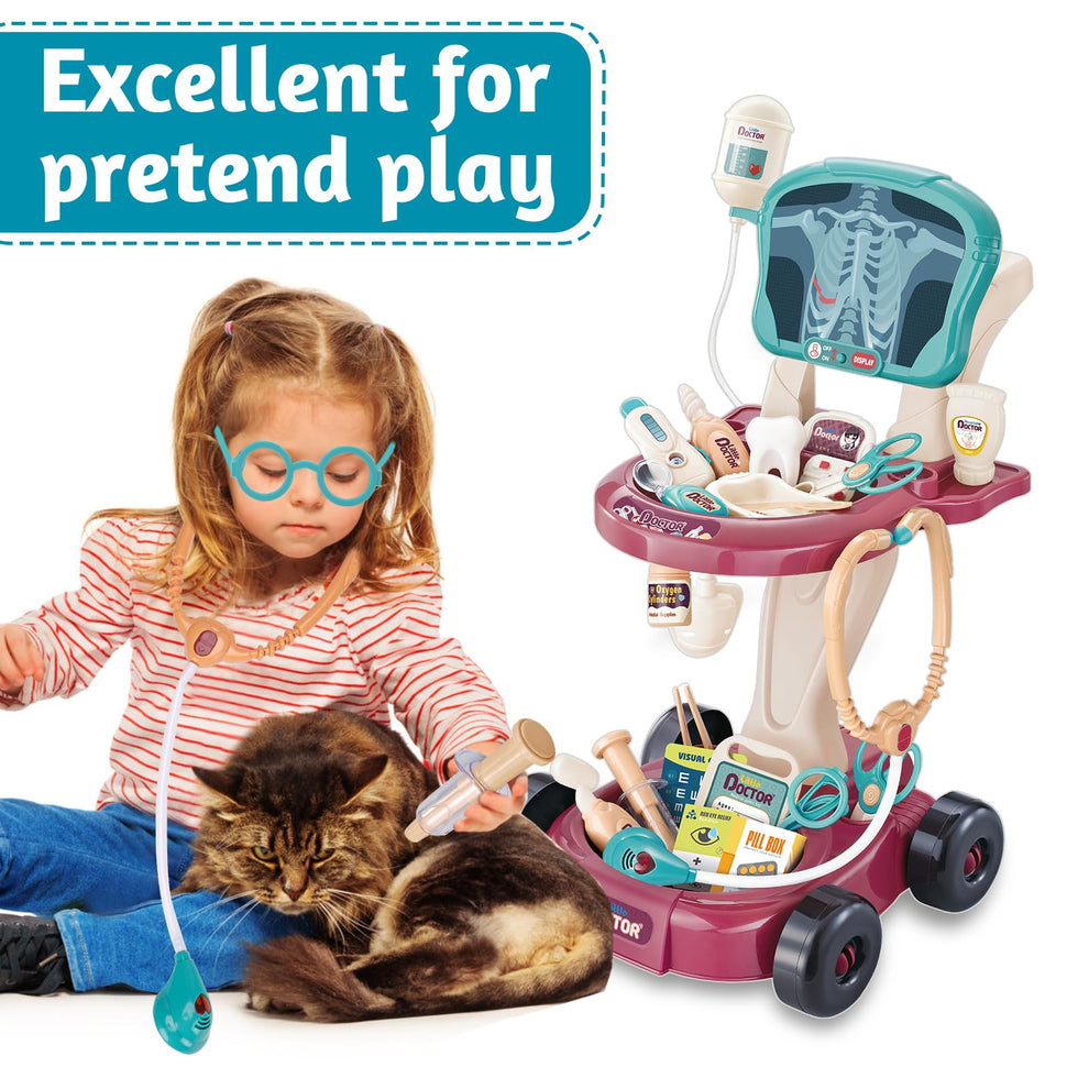 29 Pcs Kids Doctor Set Mini Clinic Role Play Toy – dailywholesale.pk